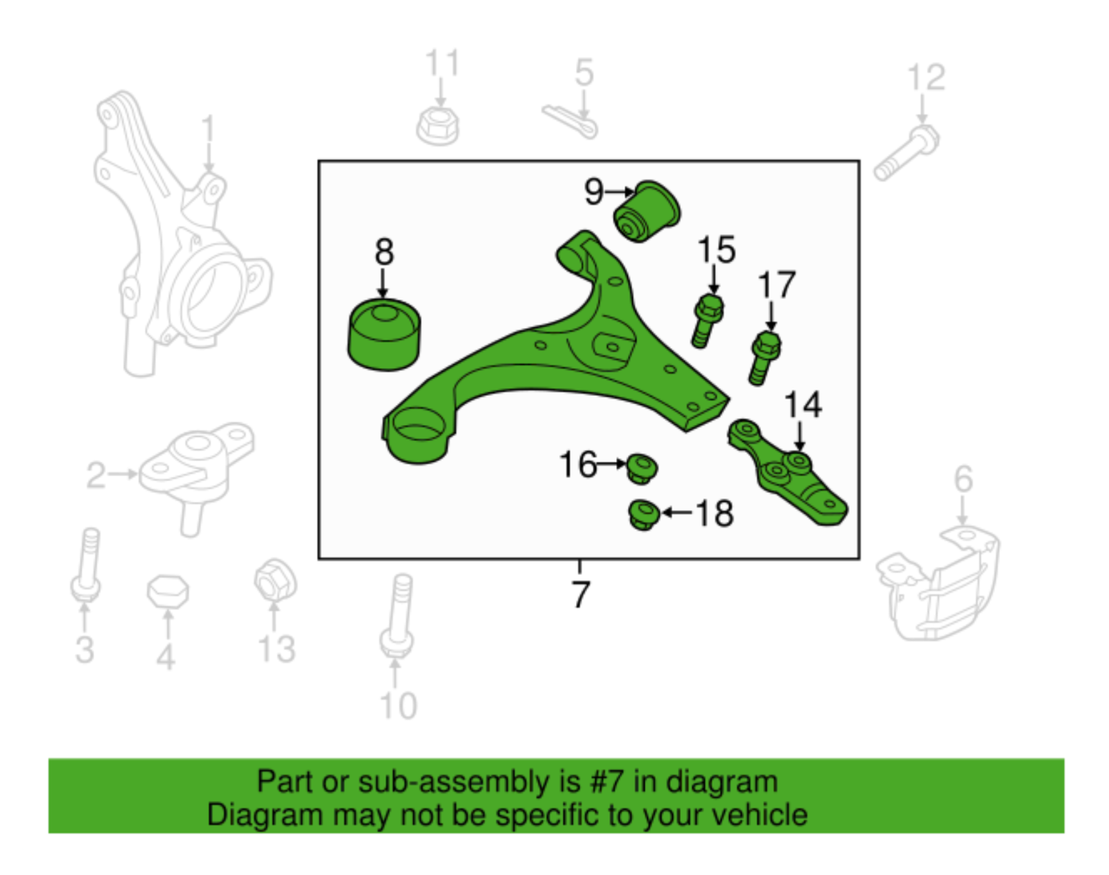 OEM 54501-S8100 FR/RH Lower Control Arm Suspension for Hyundai Palisade ...