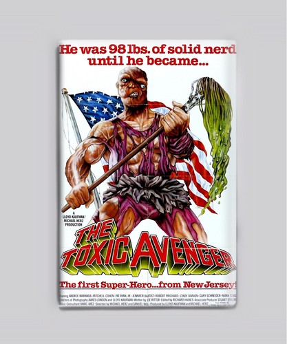 THE TOXIC AVENGER (1984) - 2" x 3" MOVIE POSTER MAGNET (cult horror vhs ...