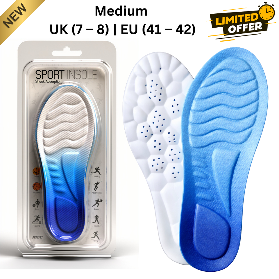 4D Work Boot Shoes Insoles Hiking Trainer Inner Soles Foot Inserts ...