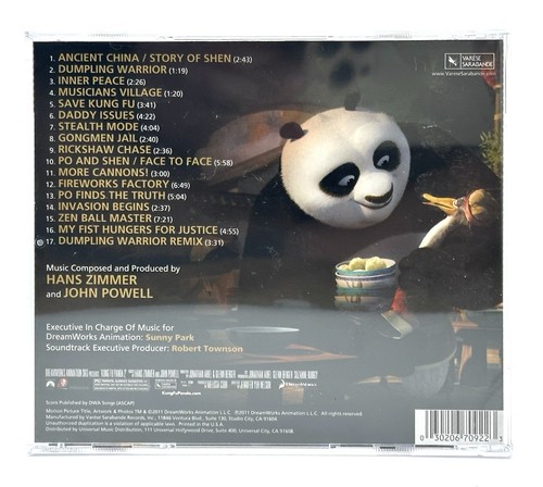 Kung Fu Panda 2 - Zimmer / Powell - rare 2011 DreamWorks film score CD ...