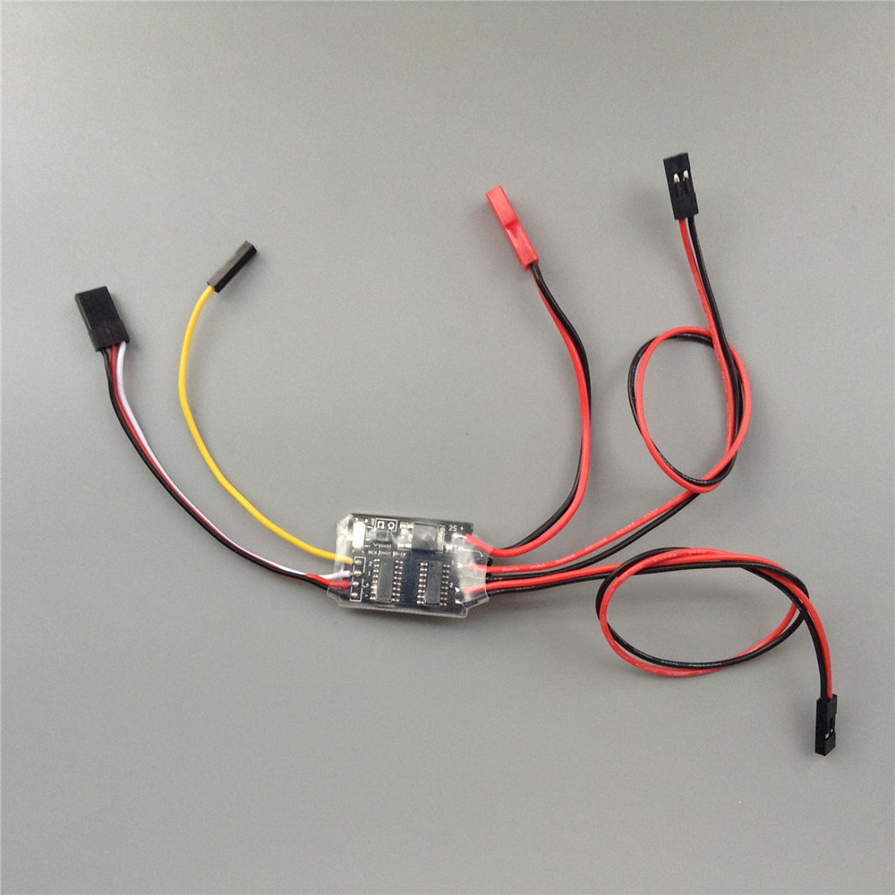 5Ax2 Brushed ESC Dual two-way Speed Controller 1:16 RC Tank Tracked 2S ...