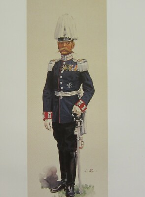 Vintage Estampado KAISER'S Ejército Alemán Badisches Leib Granadero ...