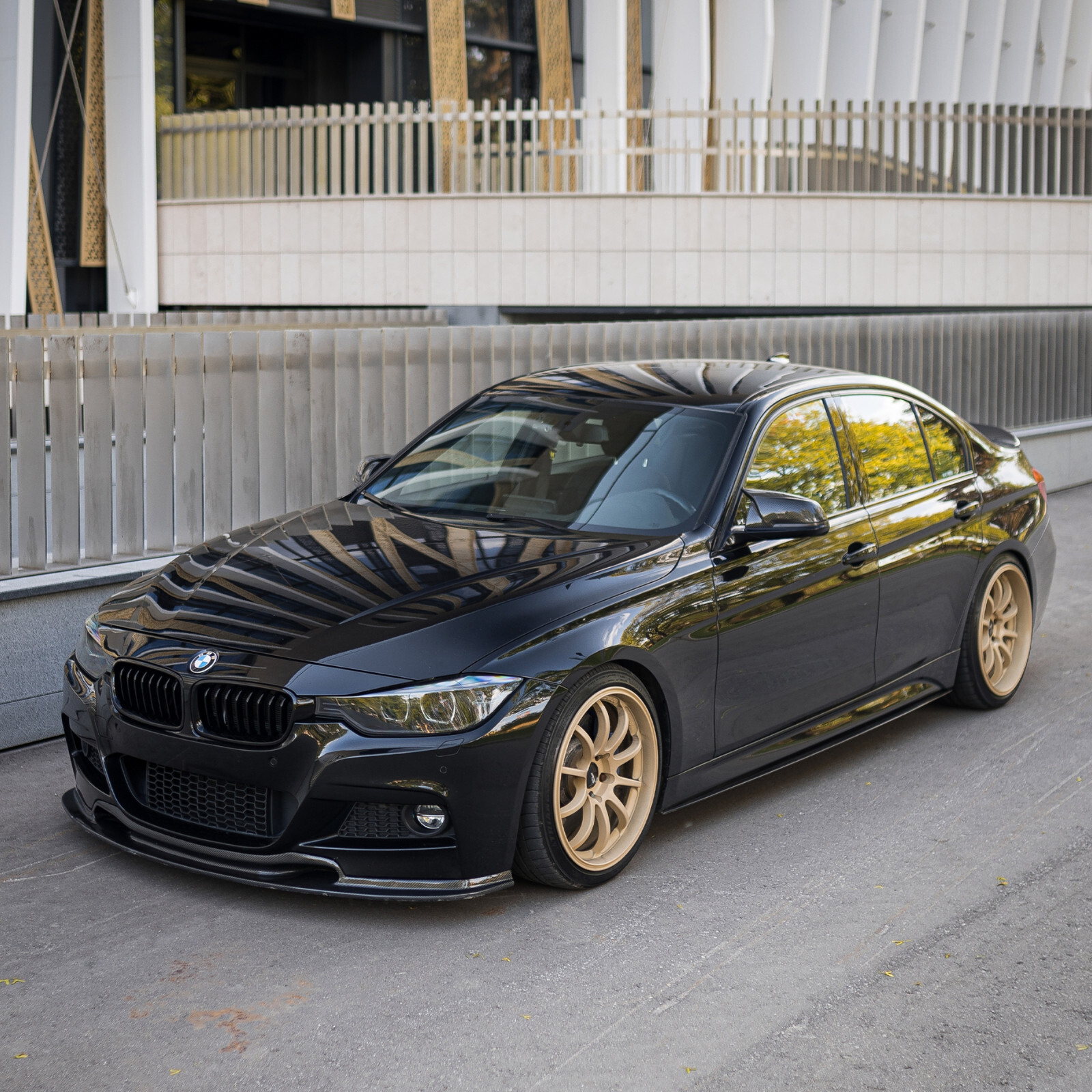 BMW F30 335 - Rear Bumper Extensions for Diffuser Canards F31, 335i ...