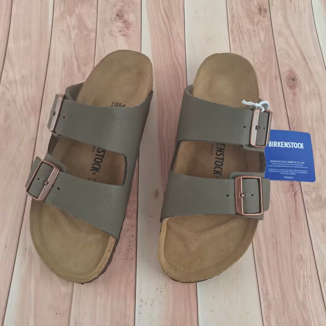 Birkenstock Arizona Birko-Flor Birkibuc Stone clogs Women sandals EU ...