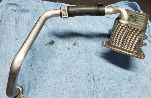 12-18 Mercedes 3.5L V6 OEM Engine Oil Cooler Wirth Original Hoses ...