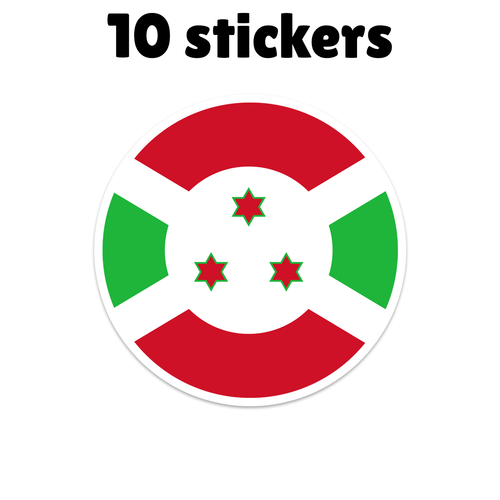 Burundi Round Circle Flag Sticker Decal Vinyl Fade & Waterproof | eBay