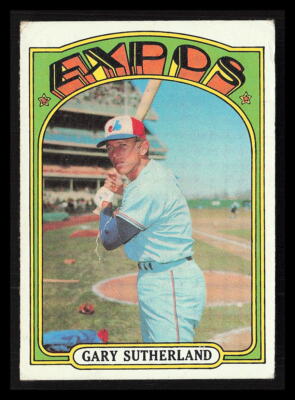 Gary Sutherland 1972 Topps #211 Montreal Expos | eBay