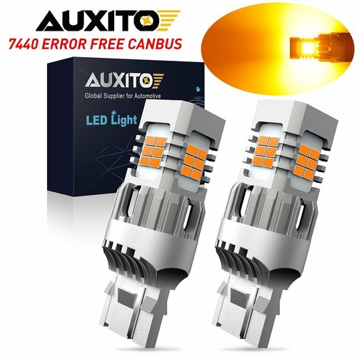 AUXITO Amber 7443/7440 LED Front Turn Signal Light Bulbs No Hyper Flash ...