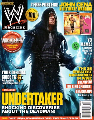 The Undertaker May 2014 WWE Wrestling Magazine Wrestler WrestleMania ...