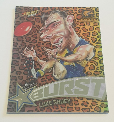 2020 Select Starburst Leopard Luke Shuey Insert Cards - West Coast ...