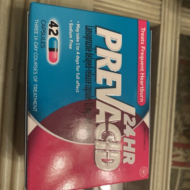 Prevacid 24 HR Lansoprazole Acid Reducer Delayed-Release 15 mg - 42 ...