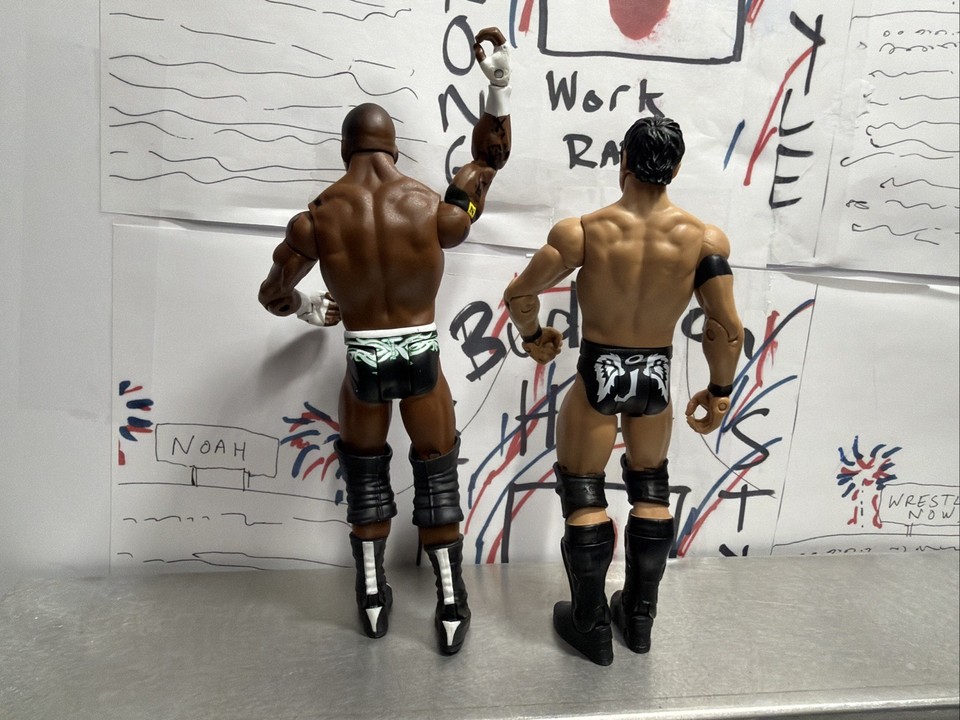 WWE NEXUS 9 Basic Wrestling Figure Lot w Custom Shirts Mattel NXT AEW ...