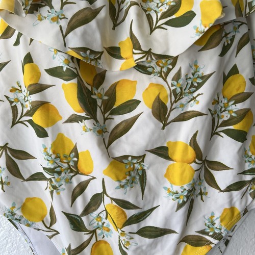One Piece Swimsuit Swim Lemon Print Women’s Large Ruffles | eBay