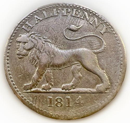 Great Britain 1814 British Copper Company Walthamstow/Landore Half ...
