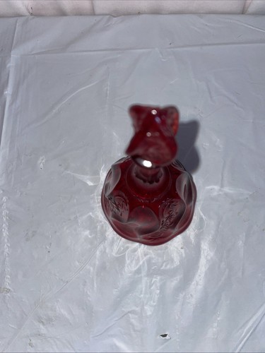 Fenton Glass Ruby Red Bell with Paisley Swirl Design | eBay