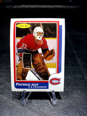 PATRICK ROY, REPRINT OPC ROOKIE 1986 "COSTUM MADE" #53, GREAT NHL CARDS ...