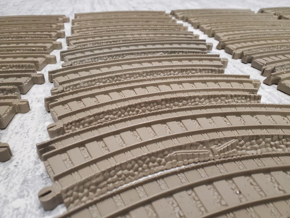 Thomas Train Trackmaster Beige Tan Track Pieces Big Lot Set Assorted ...