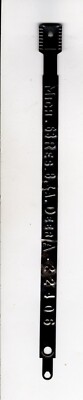 1963 MICHIGAN DEER (BOW & ARROW) METAL HORN LEG TAG #2 - MICHIGAN DEER ...