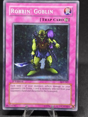 Yugioh! Robbin' Goblin SDP-047 1st Edition Pegasus Common NM | eBay