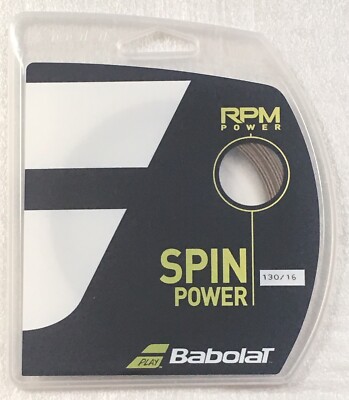 NEW Babolat RPM POWER 16 G Guage 1.30 Tennis String BROWN 40 Ft Set | eBay