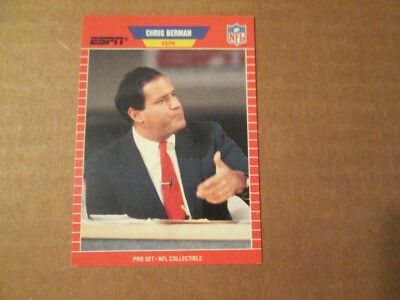 1989 Pro Set Football Chris Berman ESPN Rookie Card | eBay