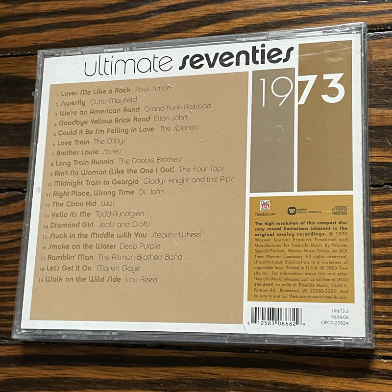 Ultimate Seventies: 1973 (NEW) (Time Life) - Various Artists - audioCD ...