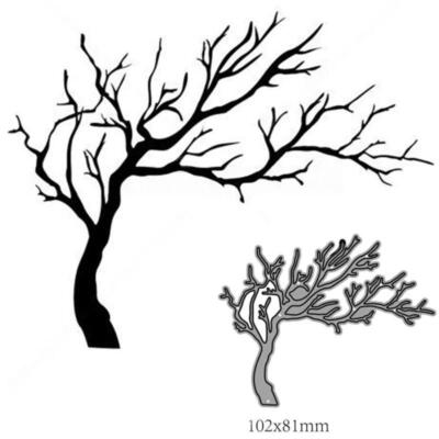 Tree Metal Cutting Dies Cut Mold Decoration Scrapbook Paper Craft Card ...