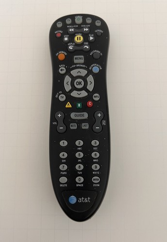AT&T S10-S3 U-verse Wireless Handheld Universal Remote Control For TVs ...