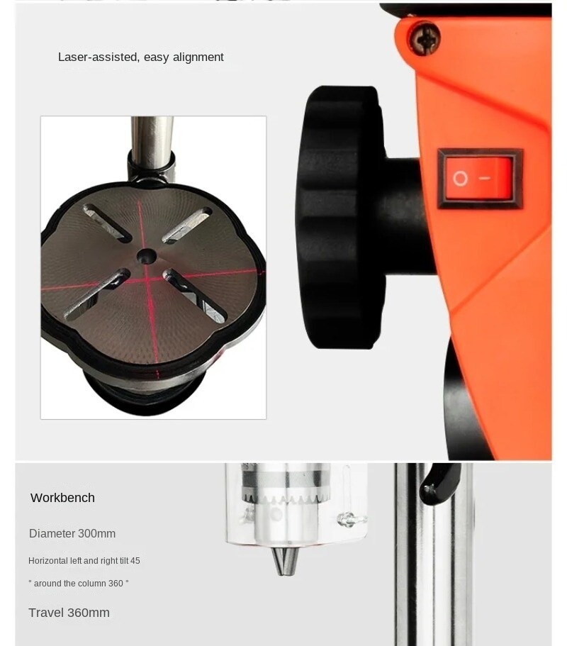 CTZ16Q Compact Bench Drill Laser Mini Bench Drill Small 220V Drilling ...