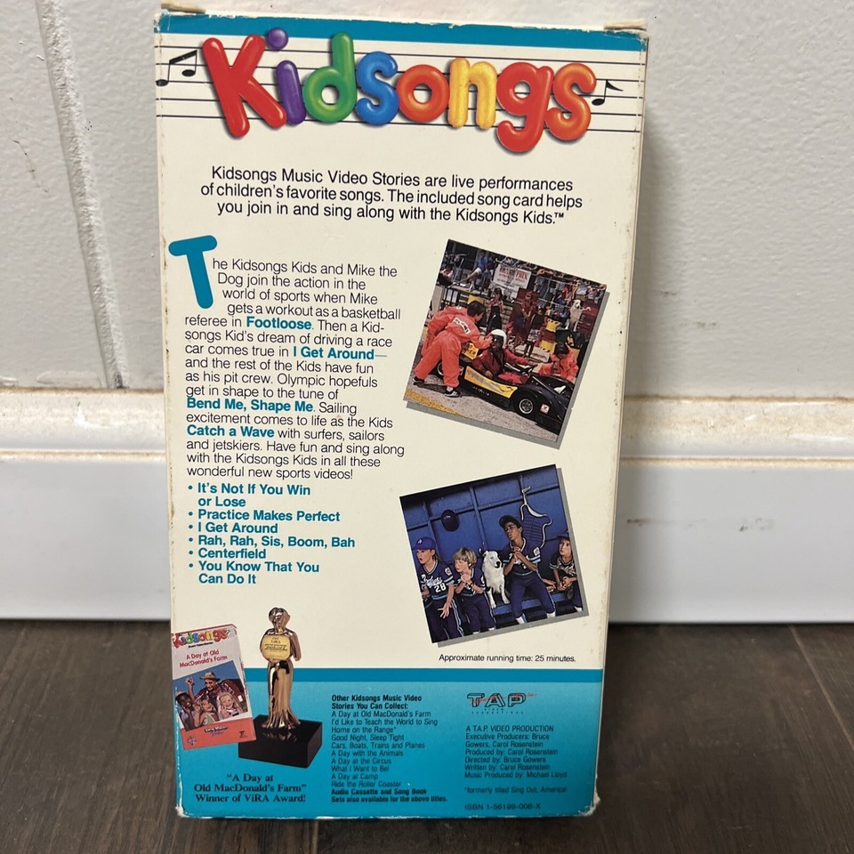 Kidsongs Let’s Play Ball! VHS 1987 WB View Master Video Baseball Music ...