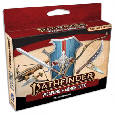 Pathfinder Second Edition Roleplaying Game Weapons and Armor Deck Card ...