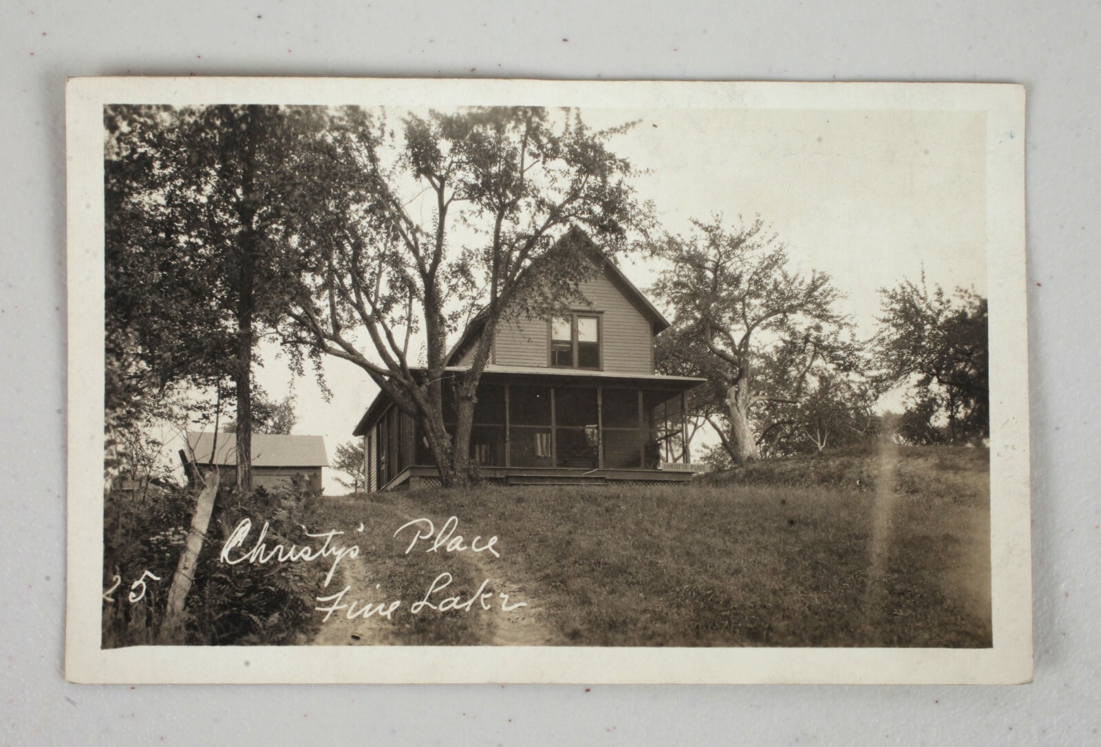 Vintage Postcard Fine Lake Michigan 1921 Christy's Place Cabin | eBay