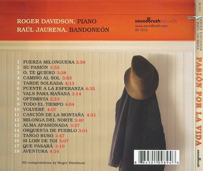 ROGER DAVIDSON/RAUL JAURENA PASION POR LA VIDA NEW CD | eBay