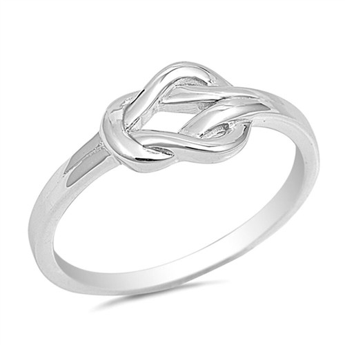 Infinity Knot Love Promise Ring New .925 Sterling Silver Band Sizes 5 ...