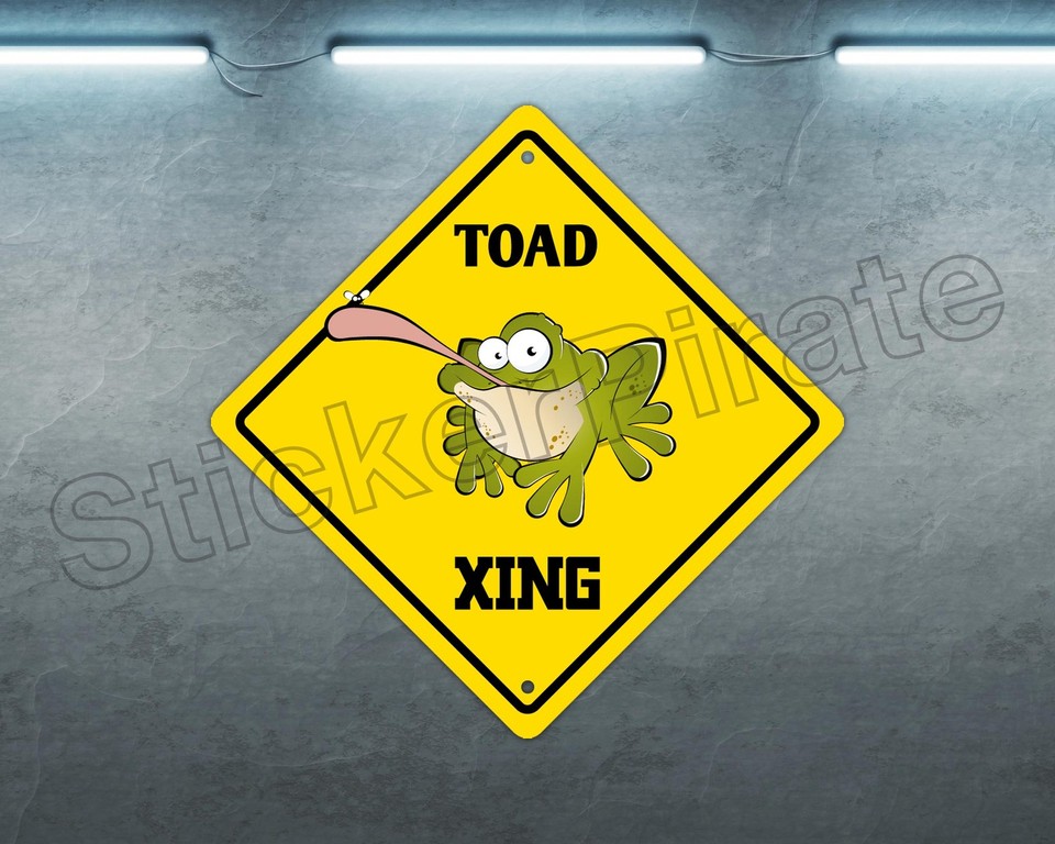 *Aluminum* Toad Crossing Funny Metal Novelty Sign 12"x12" | eBay