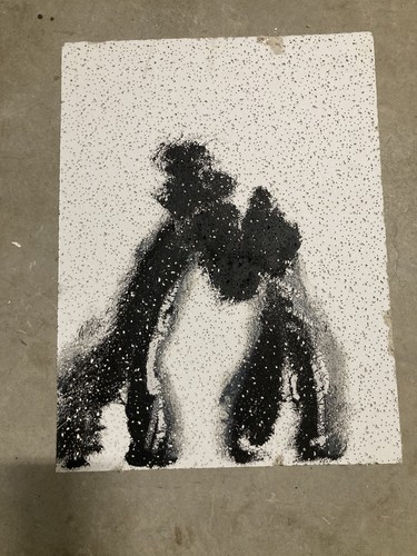 Stranger things Set Film Used Prop Ceiling Tile Hand Painted Vine ...