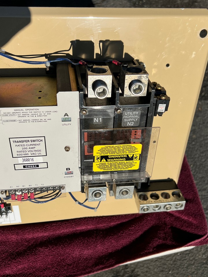 GENUINE GENERAC PART# C8884 *TRANSFER SWITCH *XFER SW-W 200A600V * 2P ...