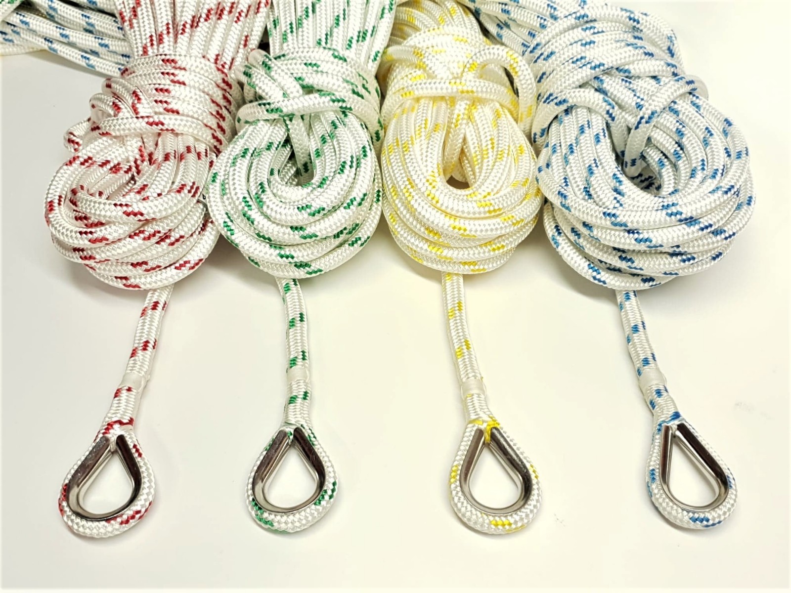 Halyard Rope Polyester Braid on Braid Stainless Thimble Spliced Rope ...