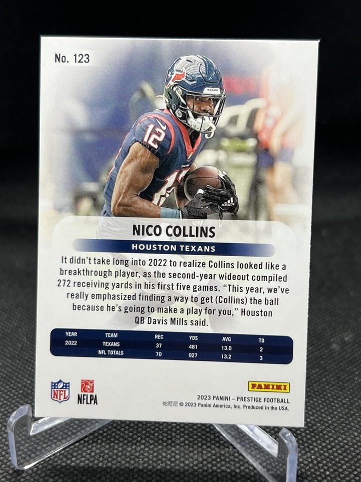 2023 Panini Prestige Diamond Xtra Points Nico Collins Houston Texans | eBay