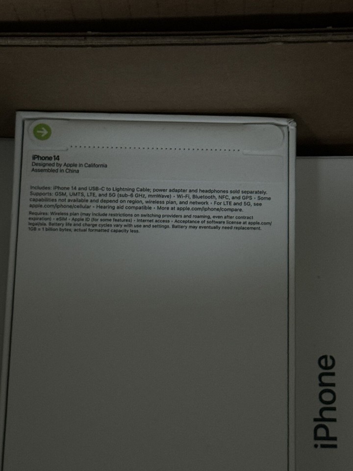 Apple iPhone 14 - 128 GB - Black (Unlocked) - New - sealed box ...