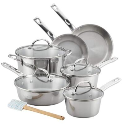 Ayesha Curry Cookware Set 11-Piece+ Handles+Oven/Induction Safe ...