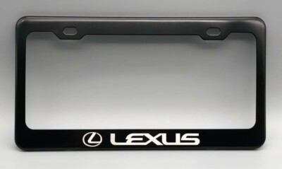 LEXUS LICENSE PLATE FRAME with Laser Engraved on Black color Coated ...