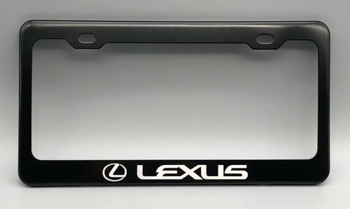 LEXUS LICENSE PLATE FRAME with Laser Engraved on Black color Coated ...
