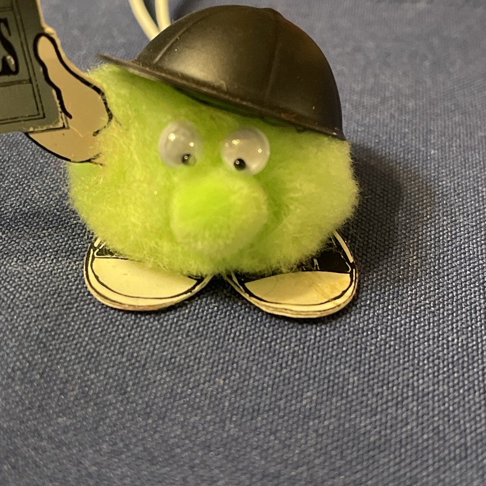 Vtg Weepuls Fluffy Pom-Poms Weeple Toy Stick-On Feet 80's Googly Eyes ...