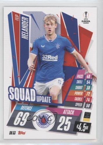 2020-21 Topps Match Attax UCL Extra Squad Update Filip Helander #SU33 ...
