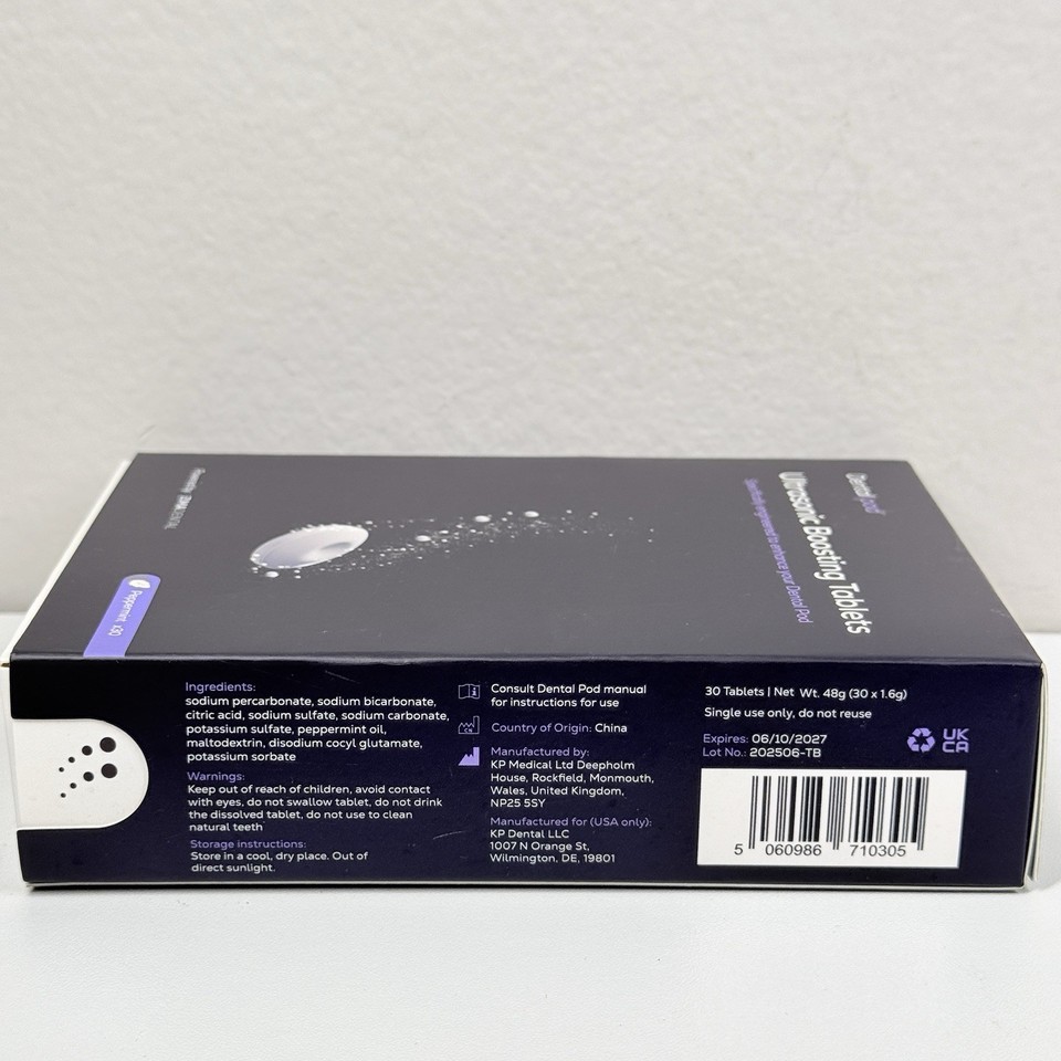 Zima Dental Ultrasonic Sterilizing Tablets (30x2) Dental Pod Peppermint ...