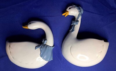 Country Geese Wall Pockets, Burwood, 1980's Geese Decor, Farm Birds ...