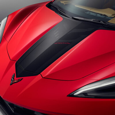 2020+ C8 Corvette Stingray R Bodyside / Jake Logo Hood Graphics Package ...