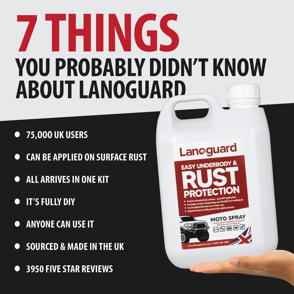 Lanoguard Underbody Rust Protection & Underseal Kit – All-in-One ...