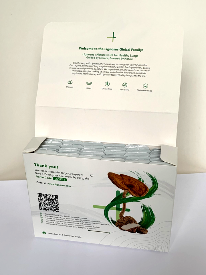 Lignosus. Natural Lung Supplement - 30 Sachet Box. Exp.03/2027 | eBay